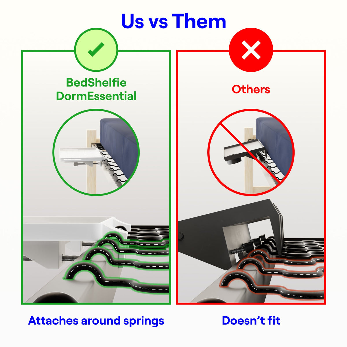 BedShelfie - Modern Bedside Shelf / a Space-Saving Floating Nightstand ...