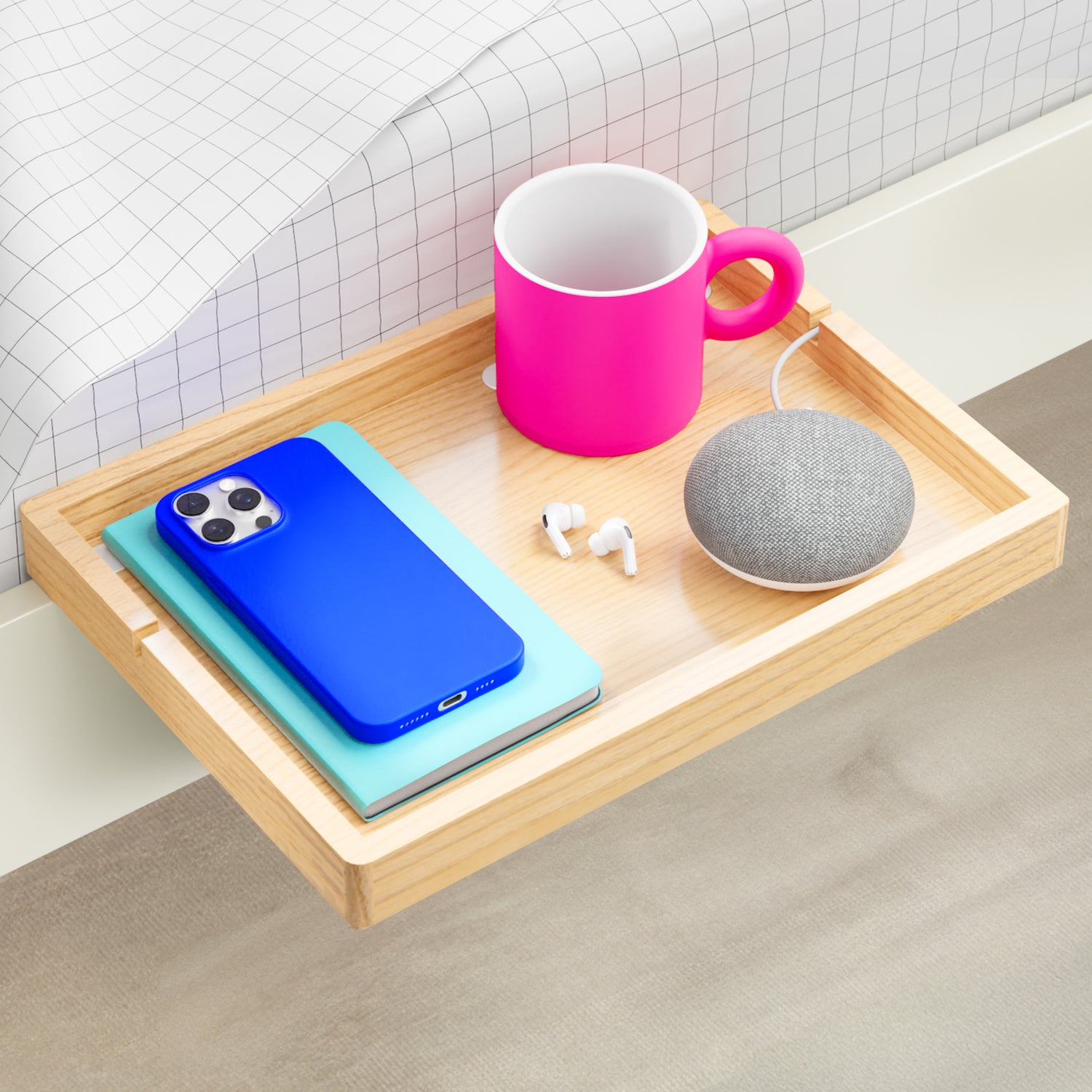 BedShelfie Bedside Shelf - Original Clamp Model