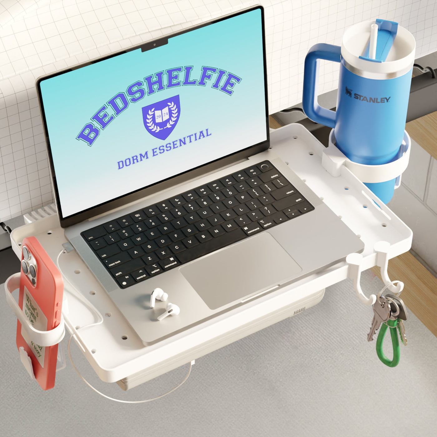 BedShelfie - Modern Bedside Shelf / a Space-Saving Floating Nightstand ...