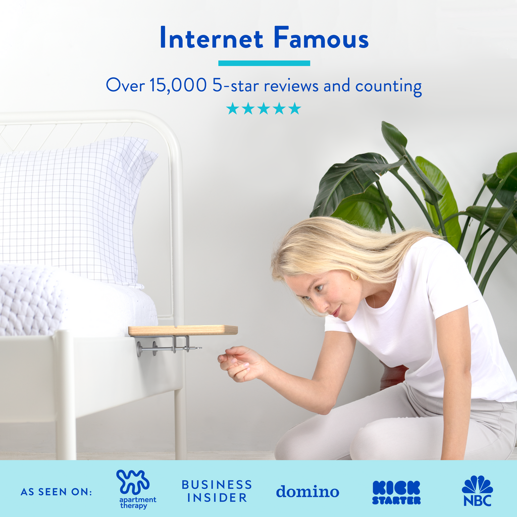 BedShelfie - Modern Bedside Shelf & Bunk Bed Shelf